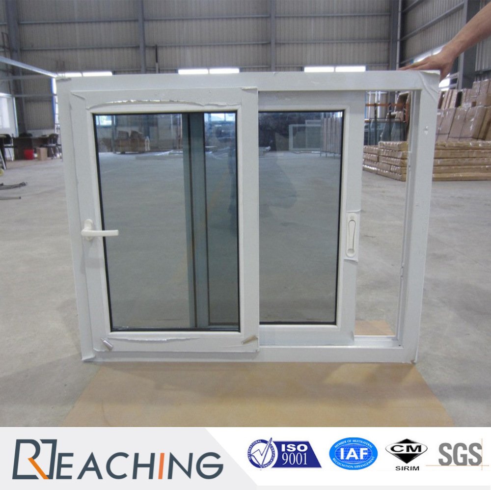 White UPVC Profile Frame Single Glass Sliding Window from China ...